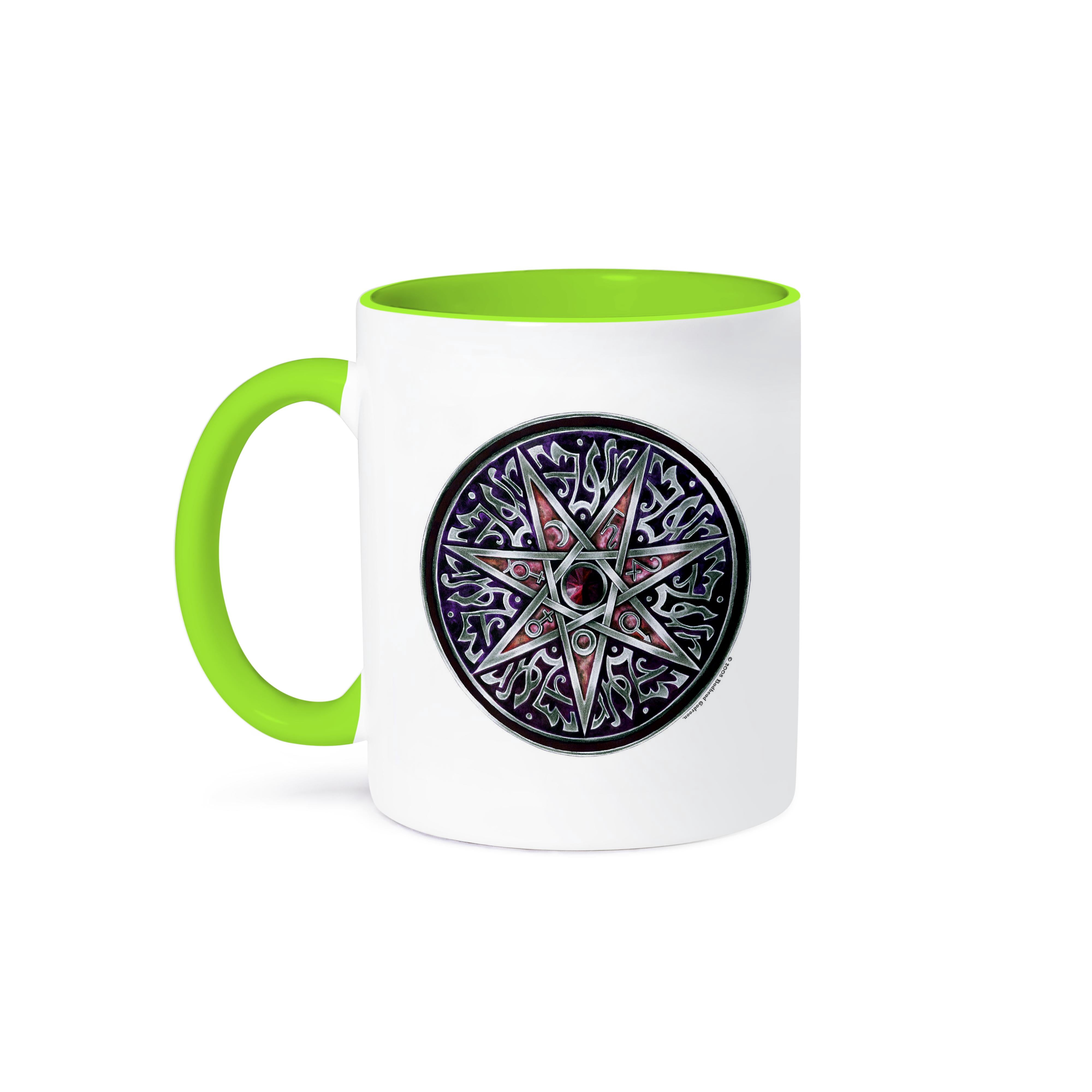 3dRose, Star of Fey Pagan Wiccan Magickal Sigil Art, 11oz Two-Tone ...
