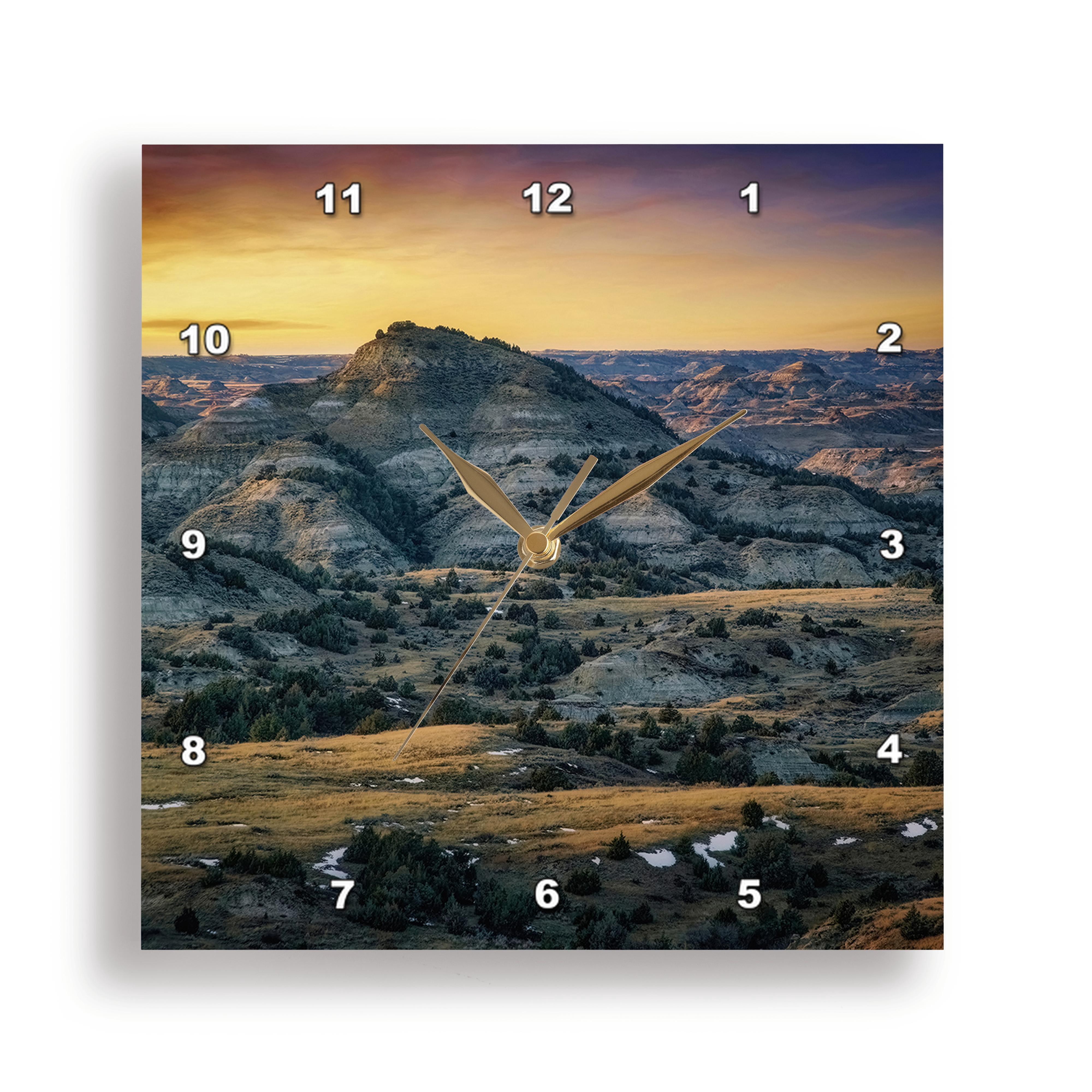 3dRose, Sunset Butte at Painted Canyon in Teddy Roosevelt National Park ...