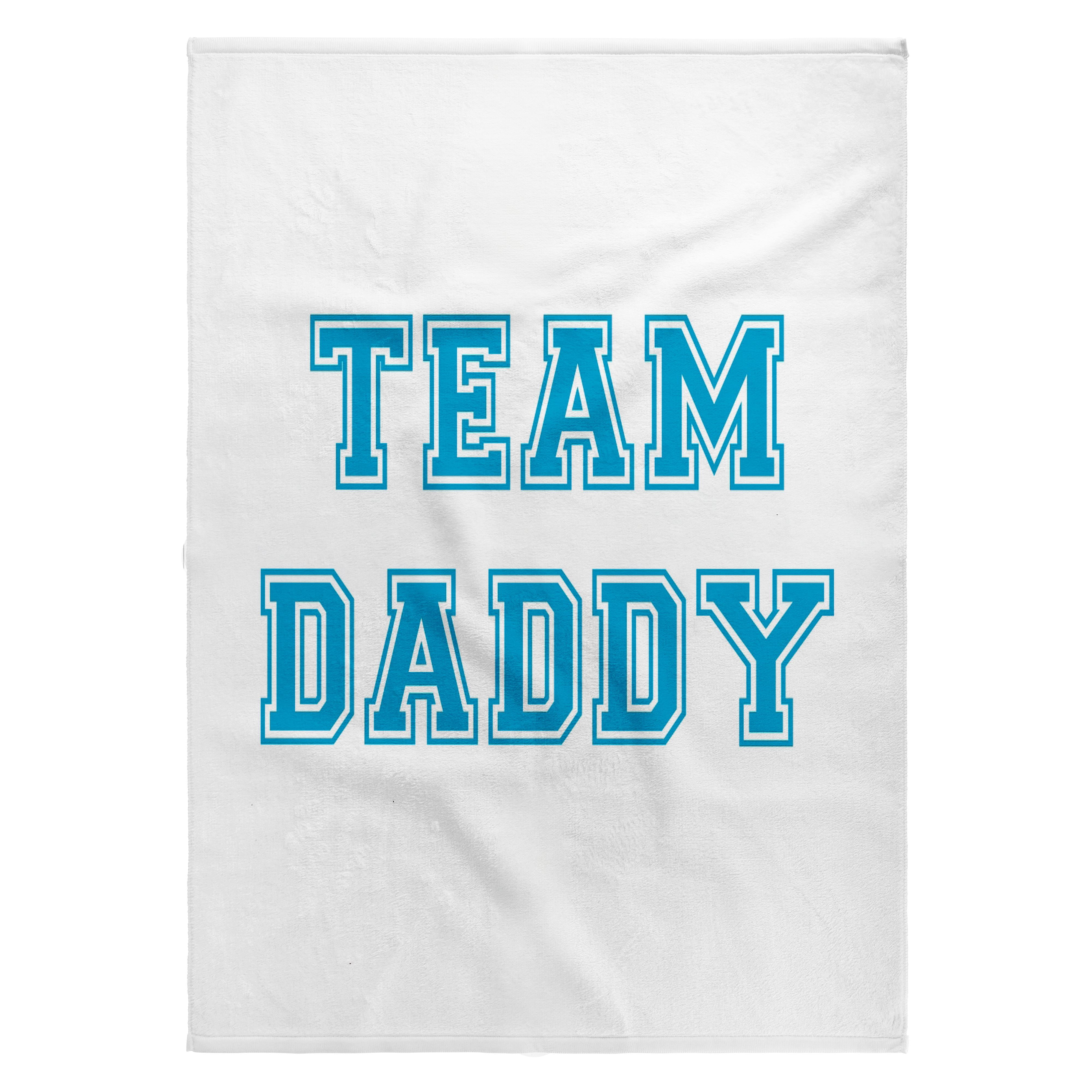 3dRose, Team Daddy - blue white retro sporty or college sports font ...