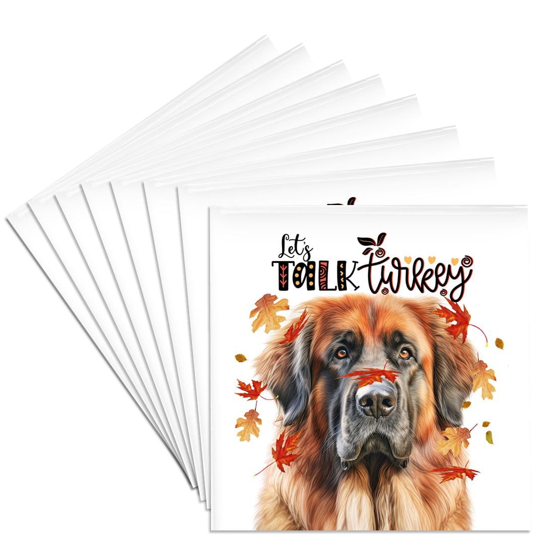 3drose, Thanksgiving Turkey Humor Pairs with a Leonberger Dog and Fall ...