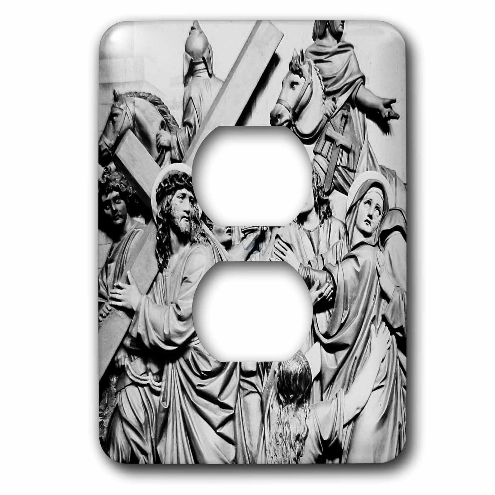3dRose, The Crucifixion of Jesus Christ No. 3 Magic Lantern Slide, 2 ...