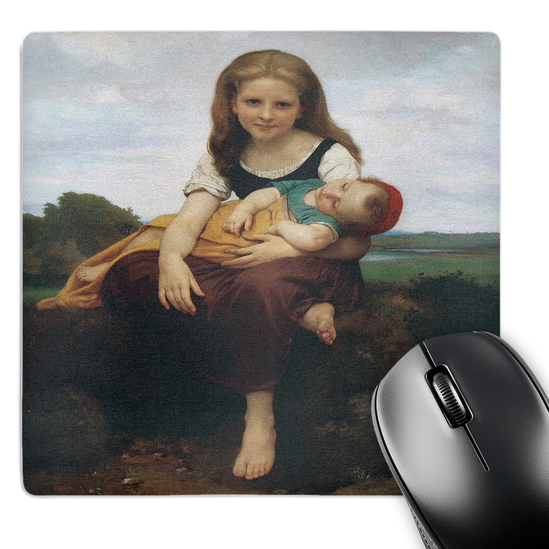 3dRose, The Elder Sister, 1869 by William-Adolphe Bouguereau, Mouse Pad ...