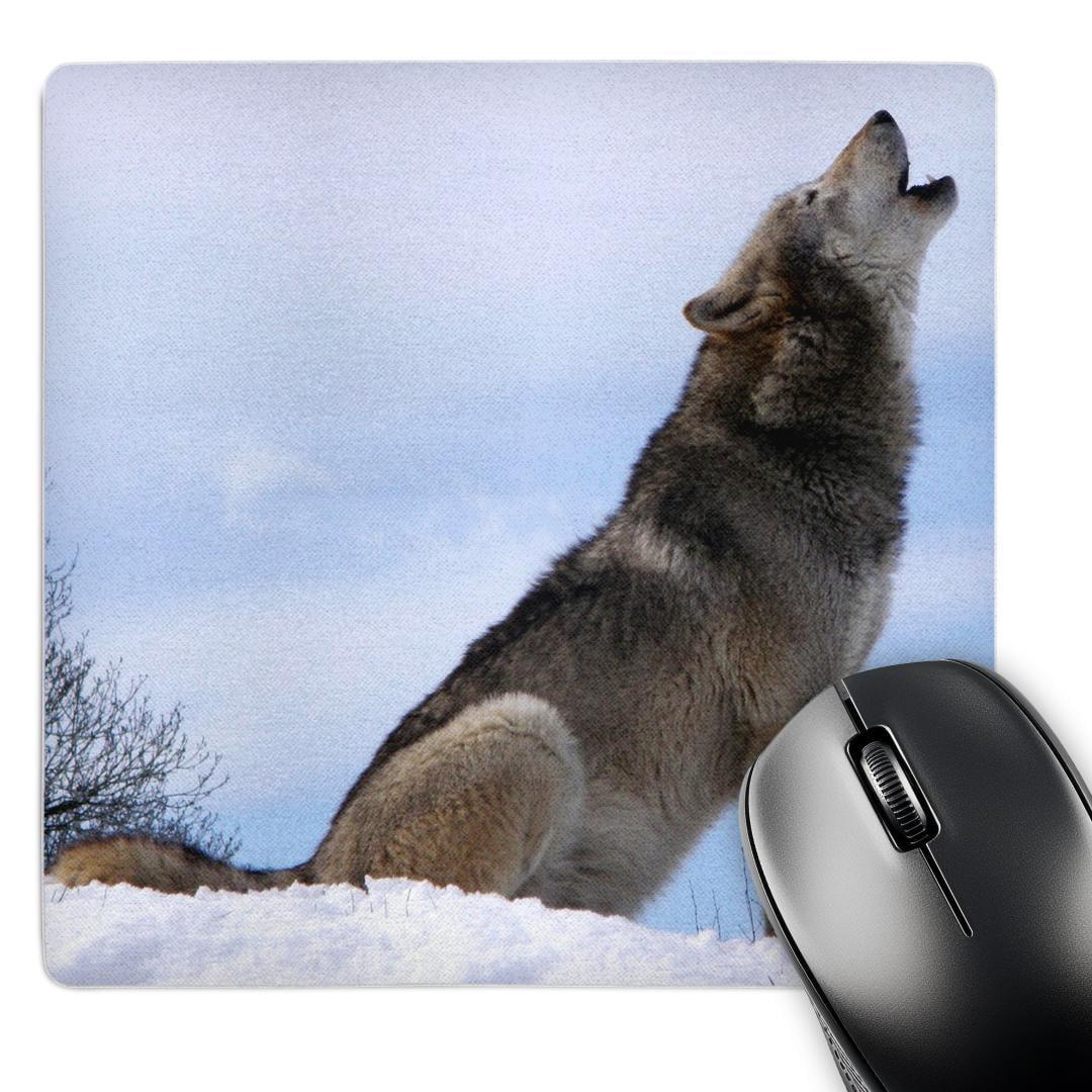 3dRose, The Wolf Howling, MousePad - Walmart Business Supplies