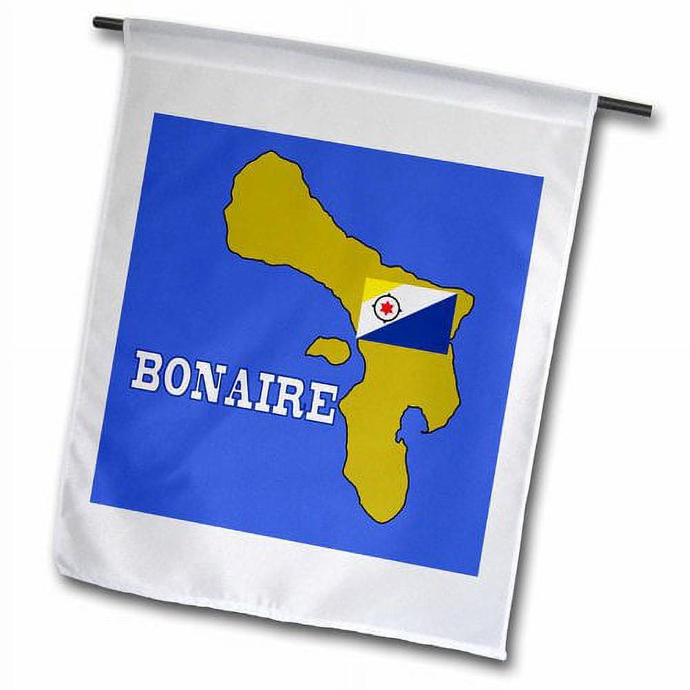 3dRose, The flag and map of the Caribbean island of Bonaire, 12 x 18 ...