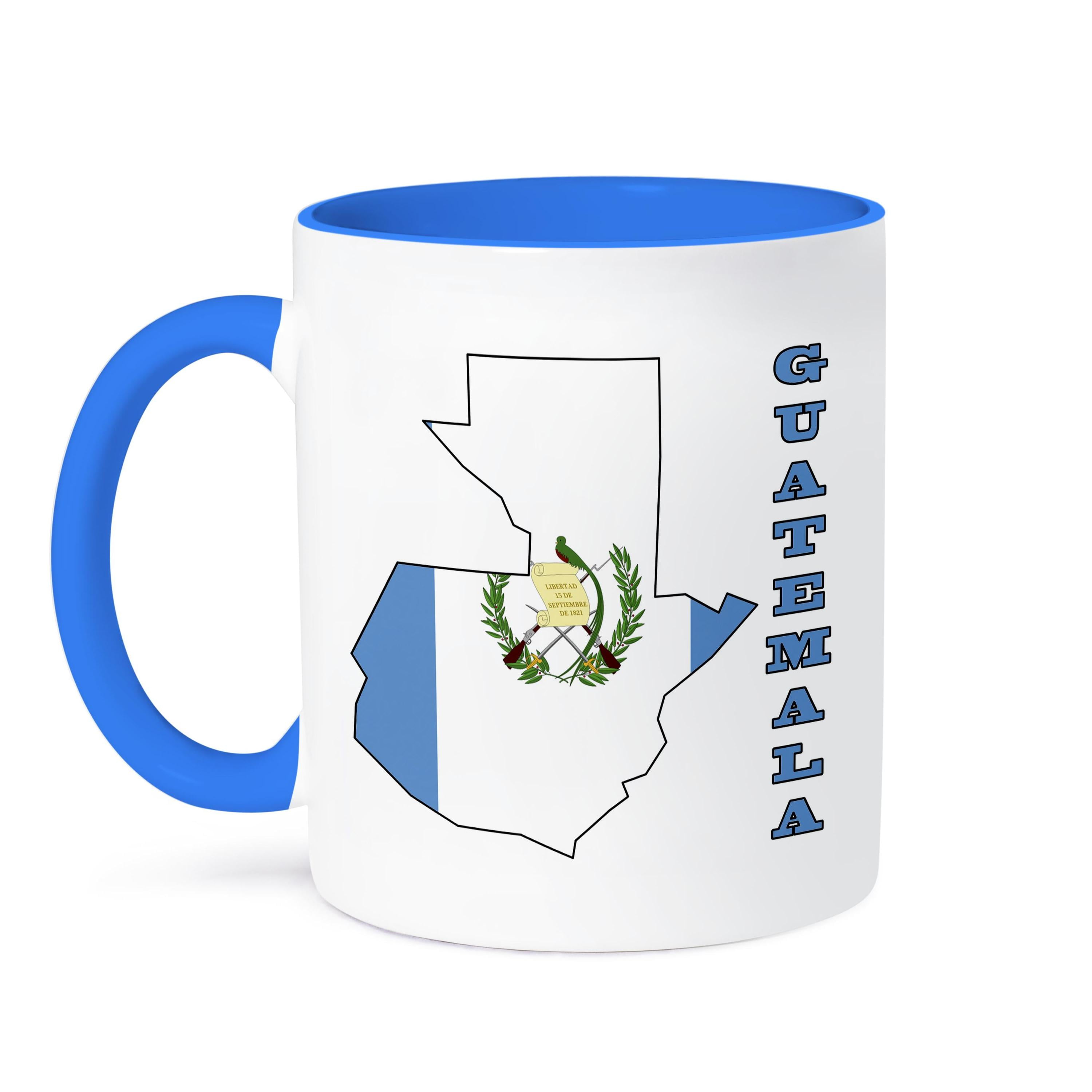 3dRose, The flag of Guatemala in the outline map and word Guatemala ...
