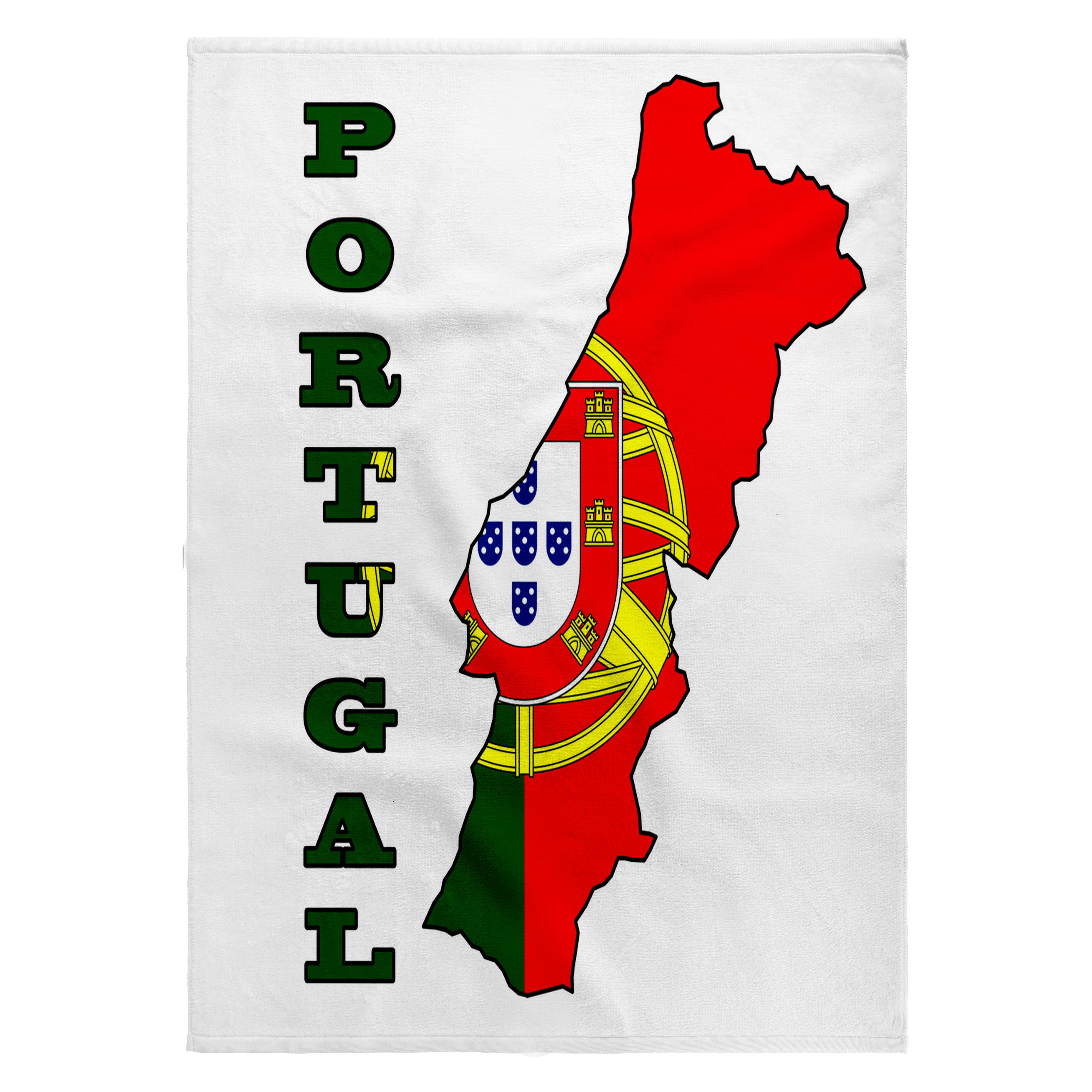 3dRose, The flag of Portugal in the outline map and name of the country ...
