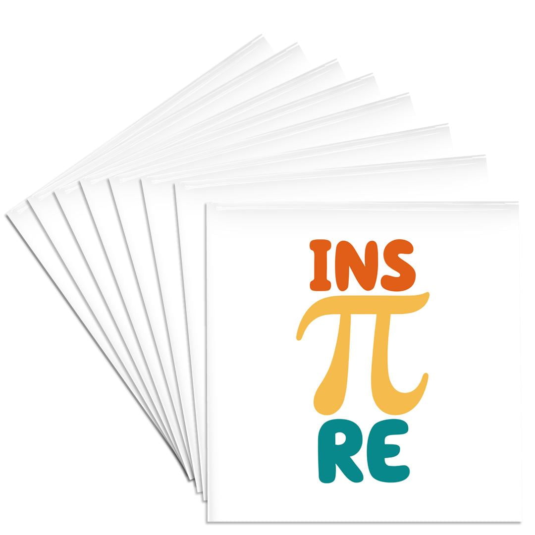 The Word Inspire Made Of Colorful Parts Including The Greek Letter Pi ...
