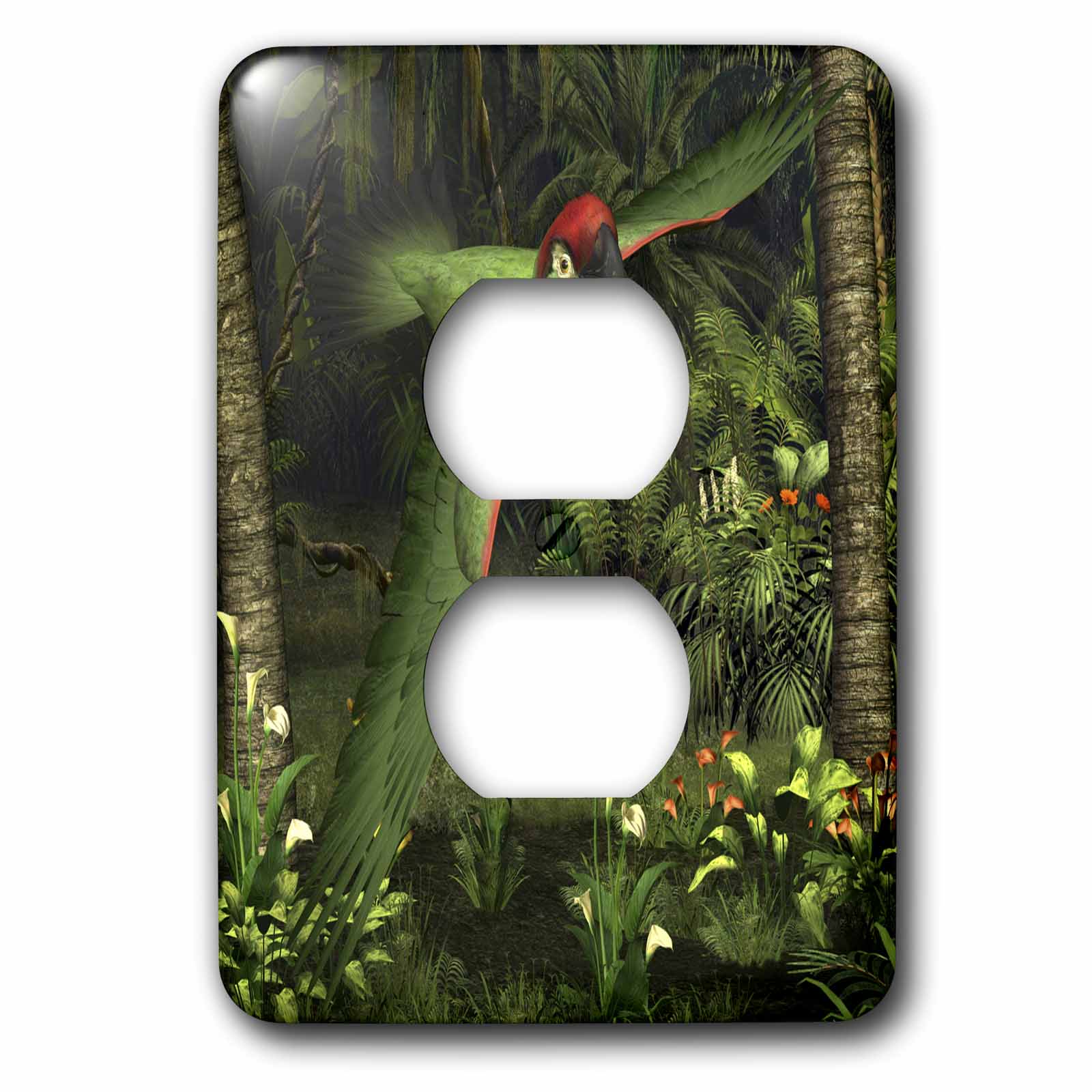 3dRose, Thick-Billed Parrot, 2 plug outlet cover - Walmart.com