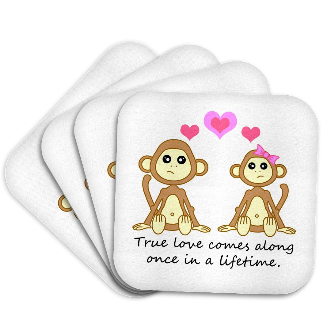 3drose, True Love Comes Along Once in a Lifetime – Cute Monkey Love ...