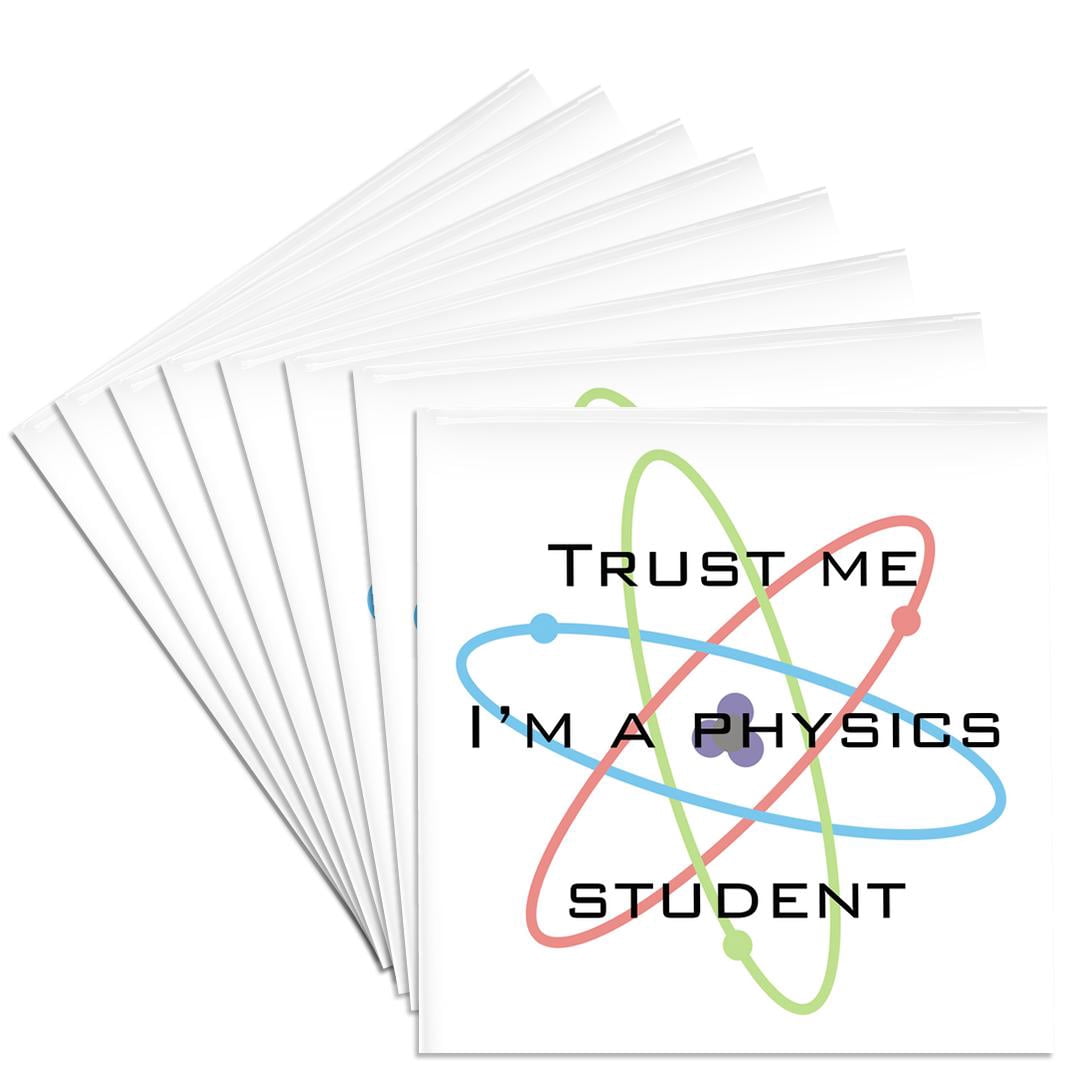 3dRose, Trust me I’m a physics student, Set of 8 Ceramic Tile Coasters ...