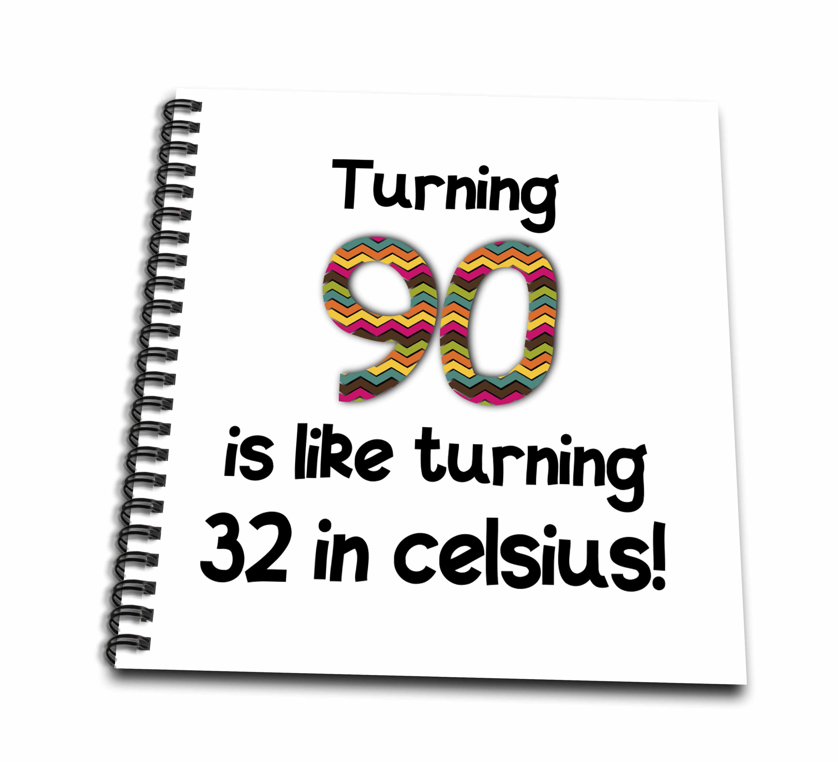 3dRose Turning 90 is like turning 32 in celsius - humorous 90th ...