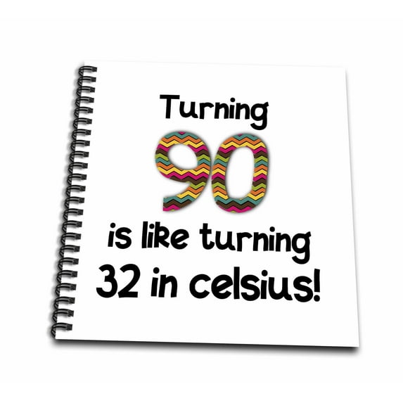 3dRose Turning 90 is like turning 32 in celsius - humorous 90th ...