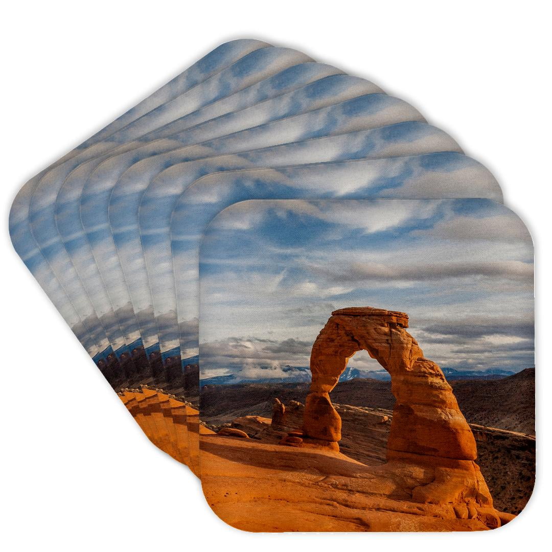 3dRose, USA, Utah, Arches National Park. Delicate Arch at sunset., Set ...