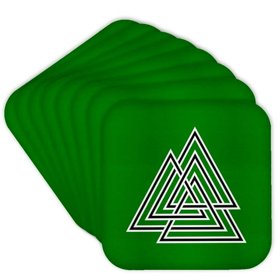 3drose, Valknut Knot Old Symbol of Interlaced Triangles 2, Set of 8 ...