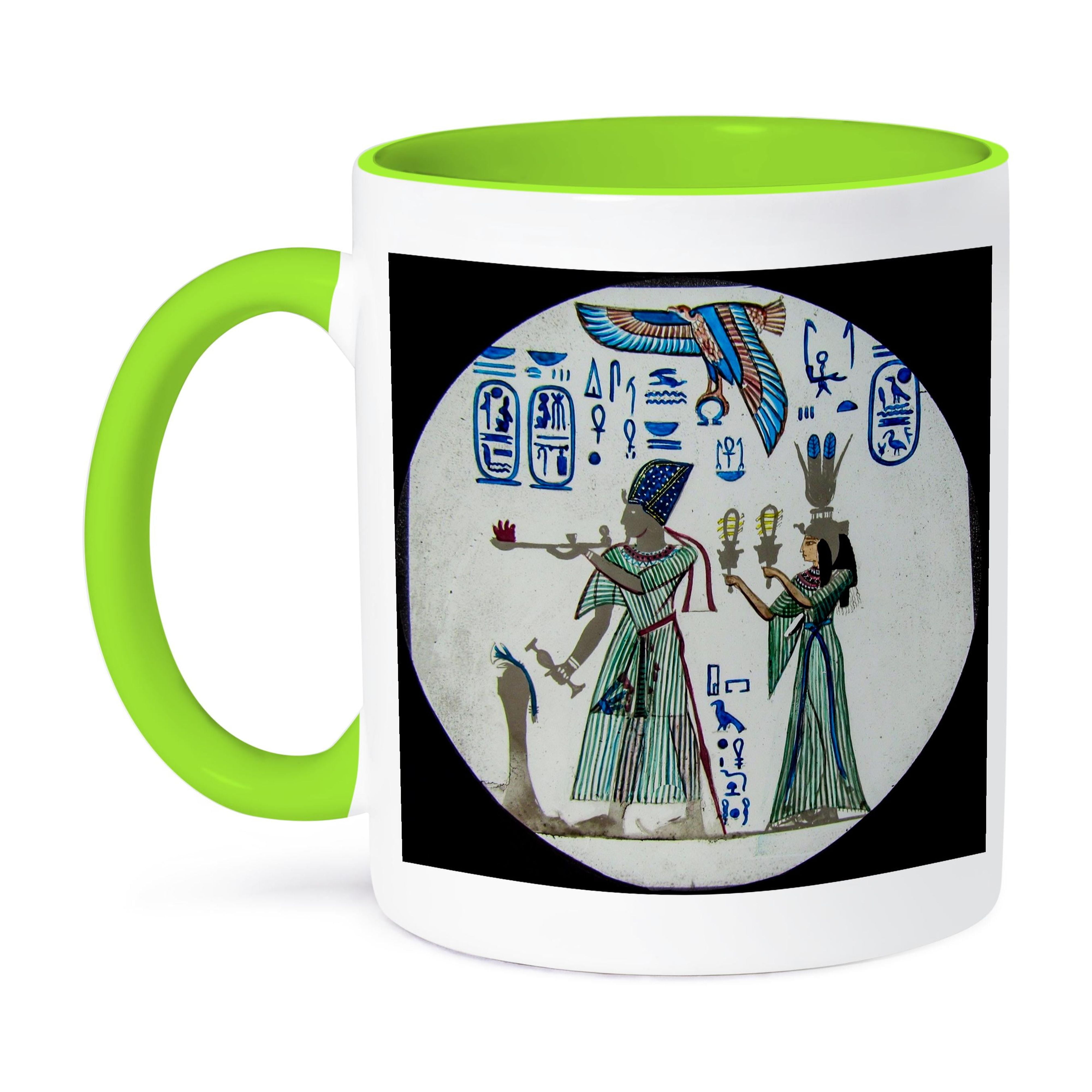 3dRose, Vintage Egyptian Hieroglyphics Magic Lantern Slide Hand Colored ...