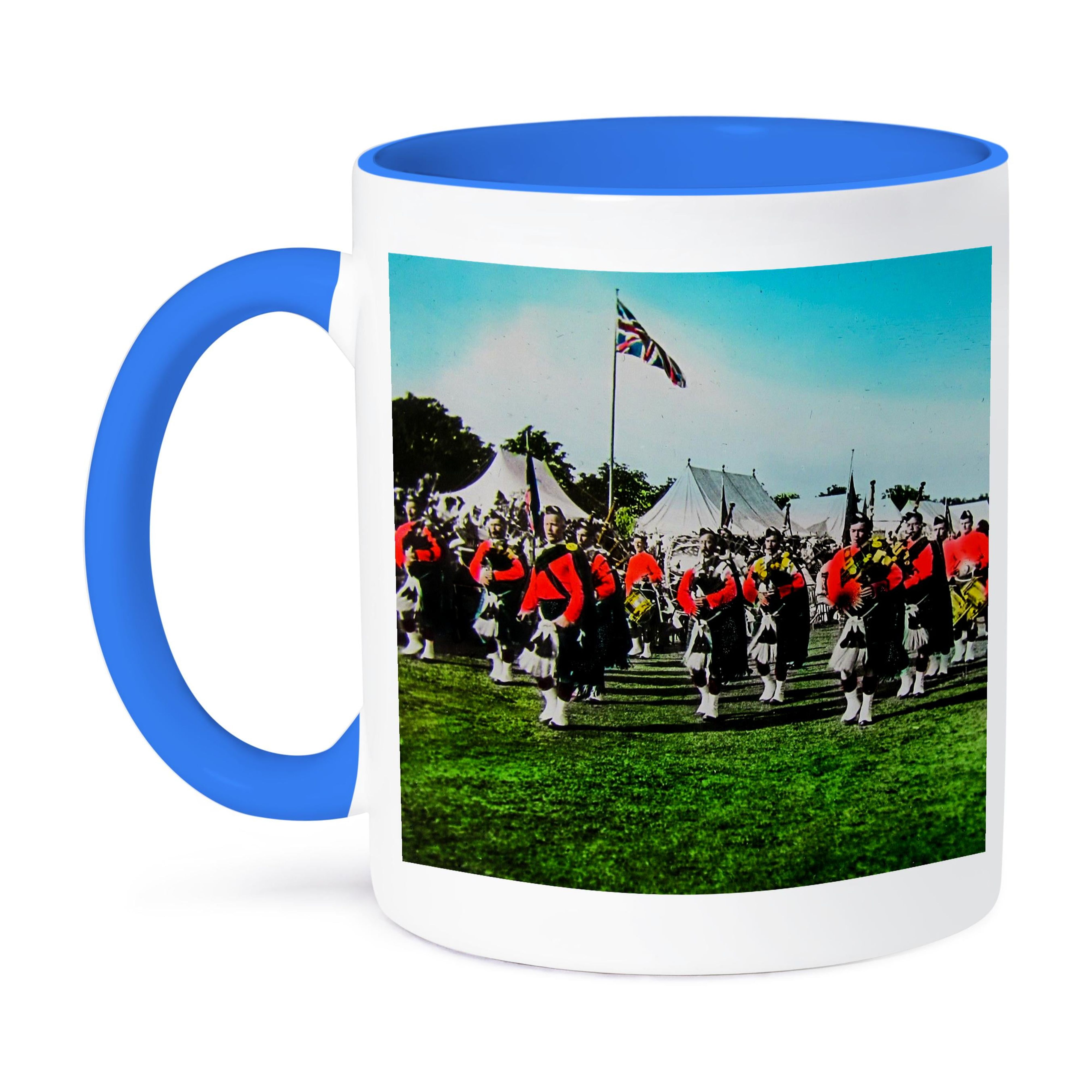 3dRose, Vintage Scottish Pipers British Army Bagpipes Scotland 1910 ...