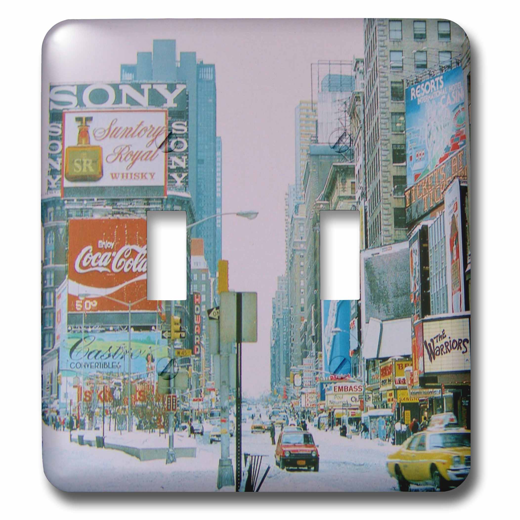 3dRose, Vintage Times Square, double toggle switch - Walmart.com