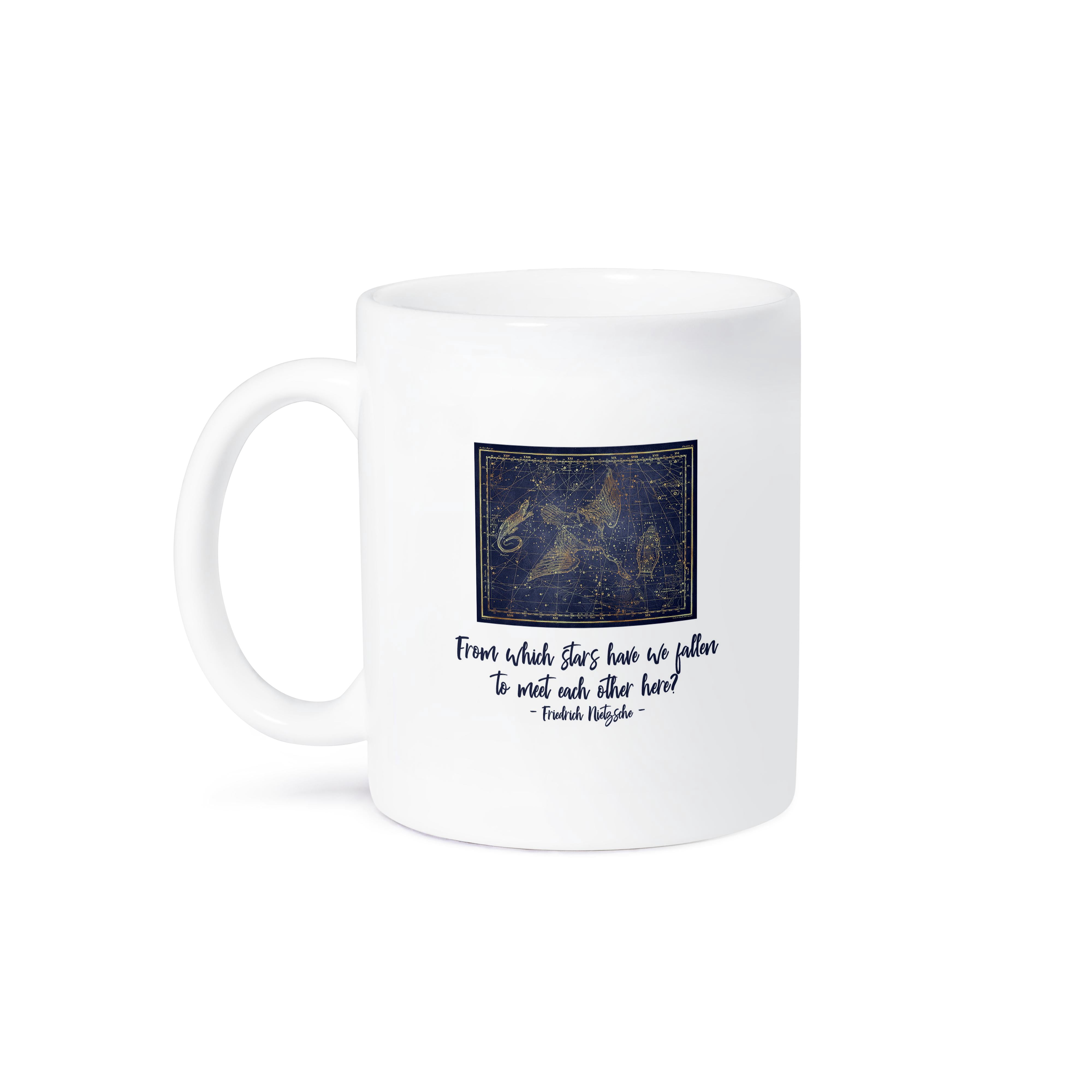 3dRose, Vintage map of Cygnus constellation. Friedrich Nietzsche quote ...