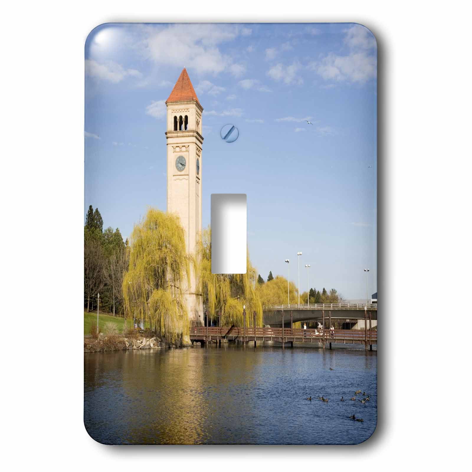 3dRose, WA, Spokane, Clock Tower by the Spokane River - US48 JWI1737 ...