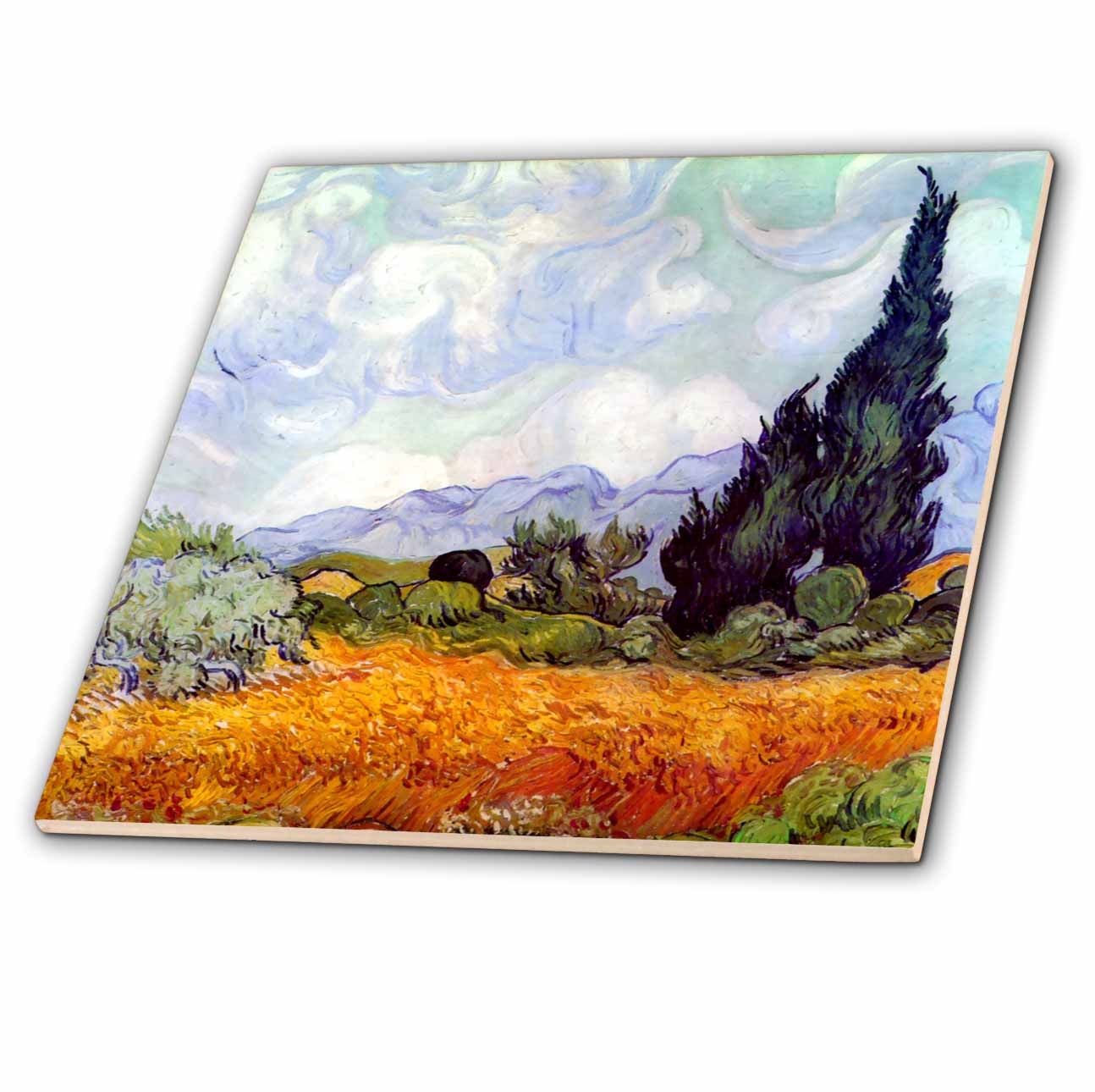 3dRose, Wheat Field with Cypresses by Vincent van Gogh 1889 ...