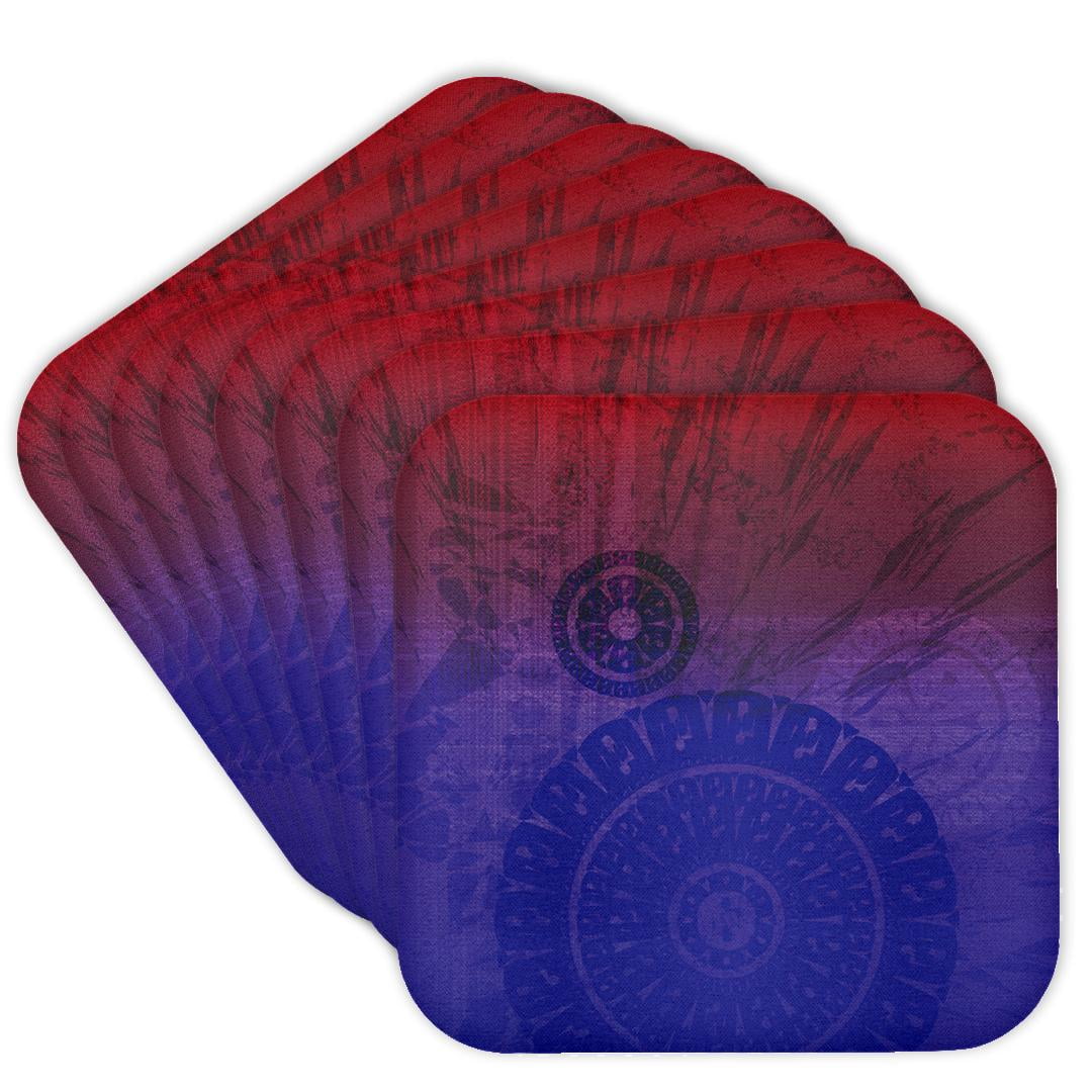 3dRose, Wisdom – Chakra Meditation Medallion – Indigo Violet Red, Set ...