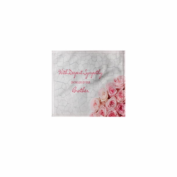 3dRose, With Deepest Sympathy on the Loss of your Brother - Pink Roses ...