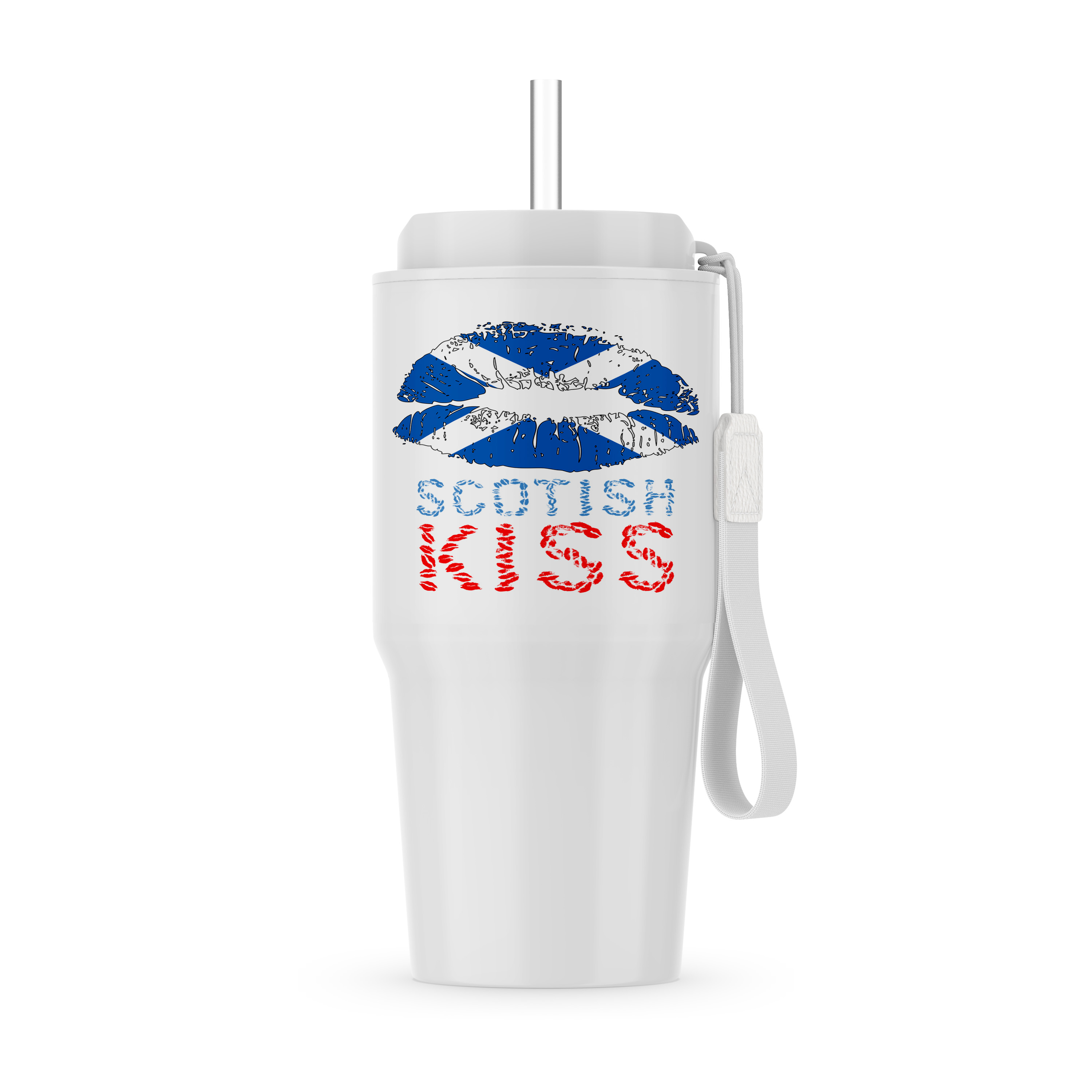 Woman Lips, Flag Of Scotland. Scottish Kiss. Patriotic, Travel Gift ...