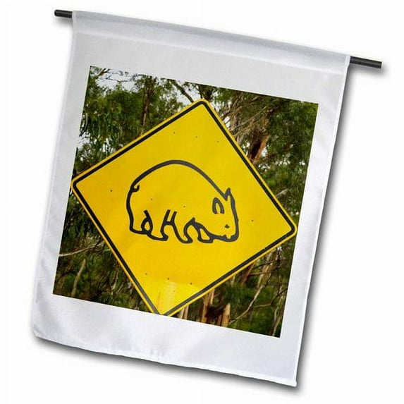 3dRose, Wombat warning sign, Tasman Peninsula, Australia-AU01 DWA3975 ...