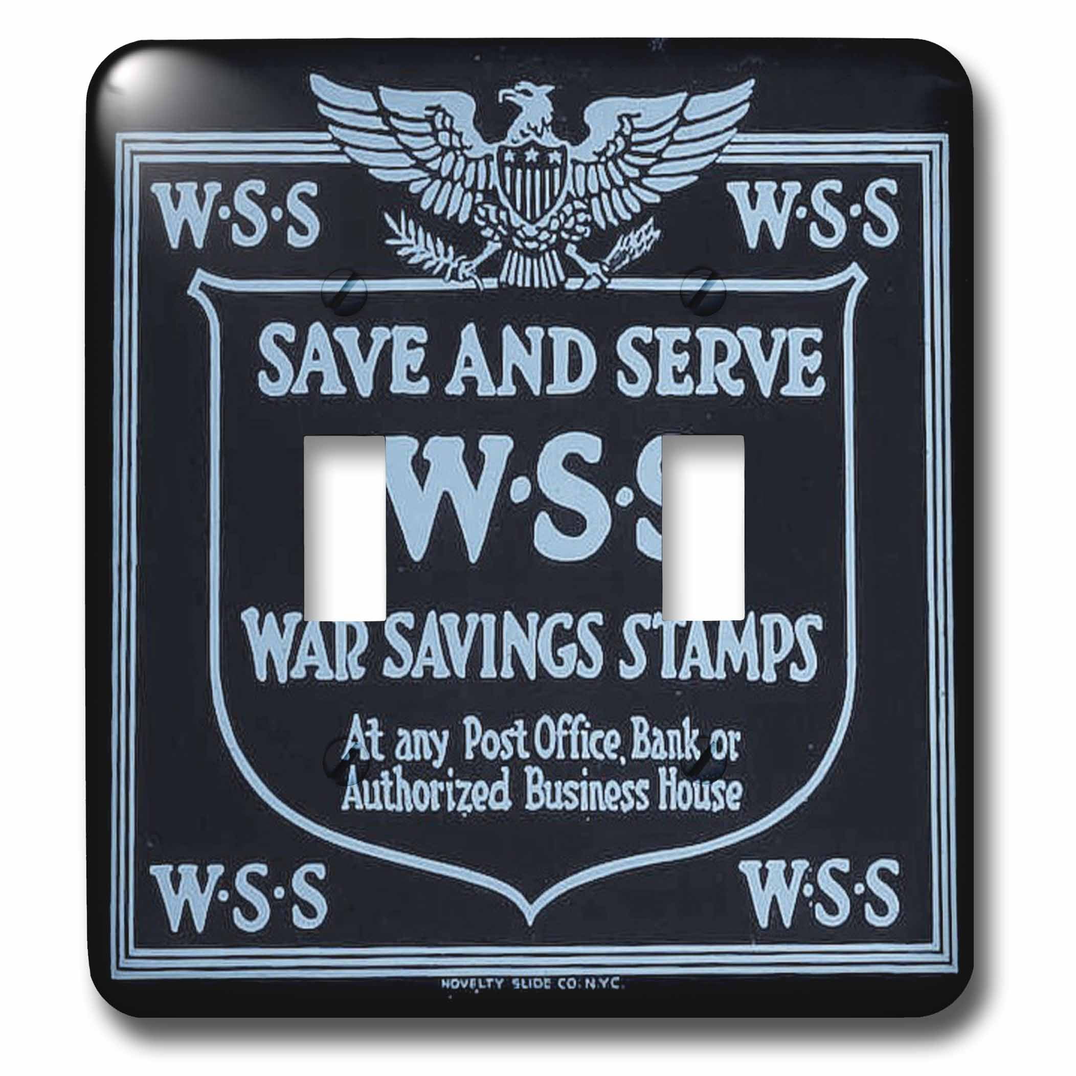 3dRose, World War I Vintage Save and Serve War Savings Stamps 2, double ...