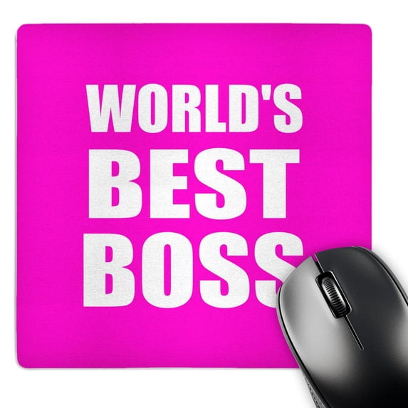 3dRose, Worlds Best Boss White Text On Hot Pink Modern Design For ...