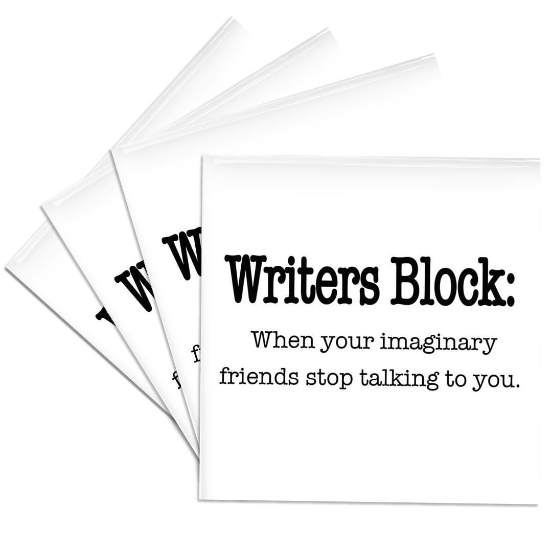 3dRose, Writers block when your imaginary friends stop talking to you ...