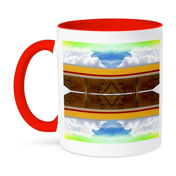 3dRose, Yellow and Orange Sinclair Sign at a Gas Station pointed toward ...