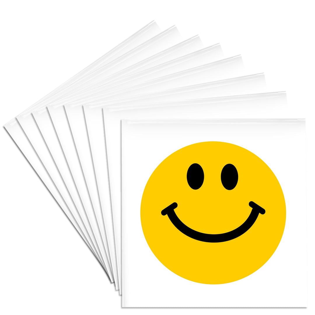 3dRose, Yellow smiling Face - Cute Traditional Happy Smilie - 1960s ...