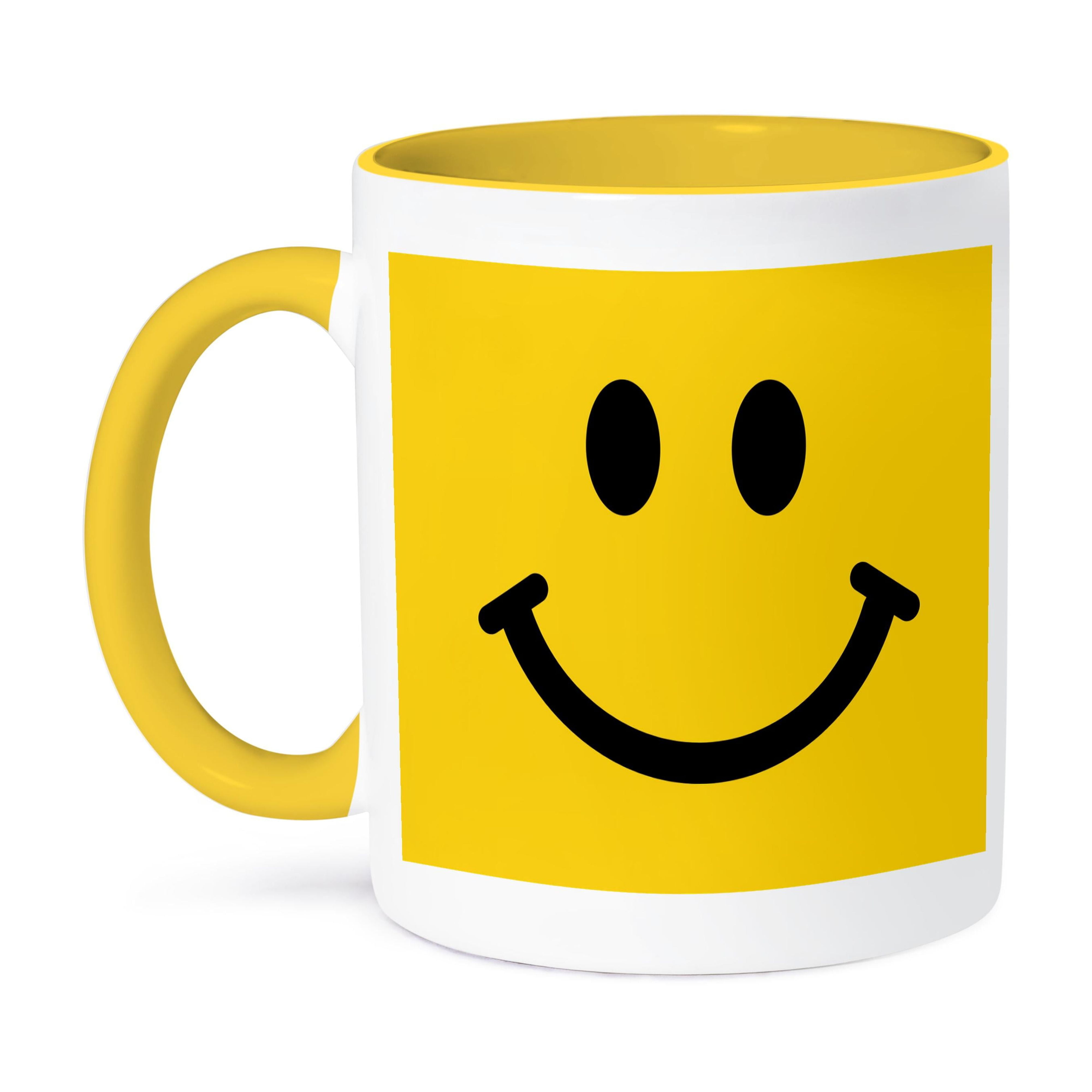 3dRose, Yellow smiling face - happy smiling cartoon - 60s jolly ...