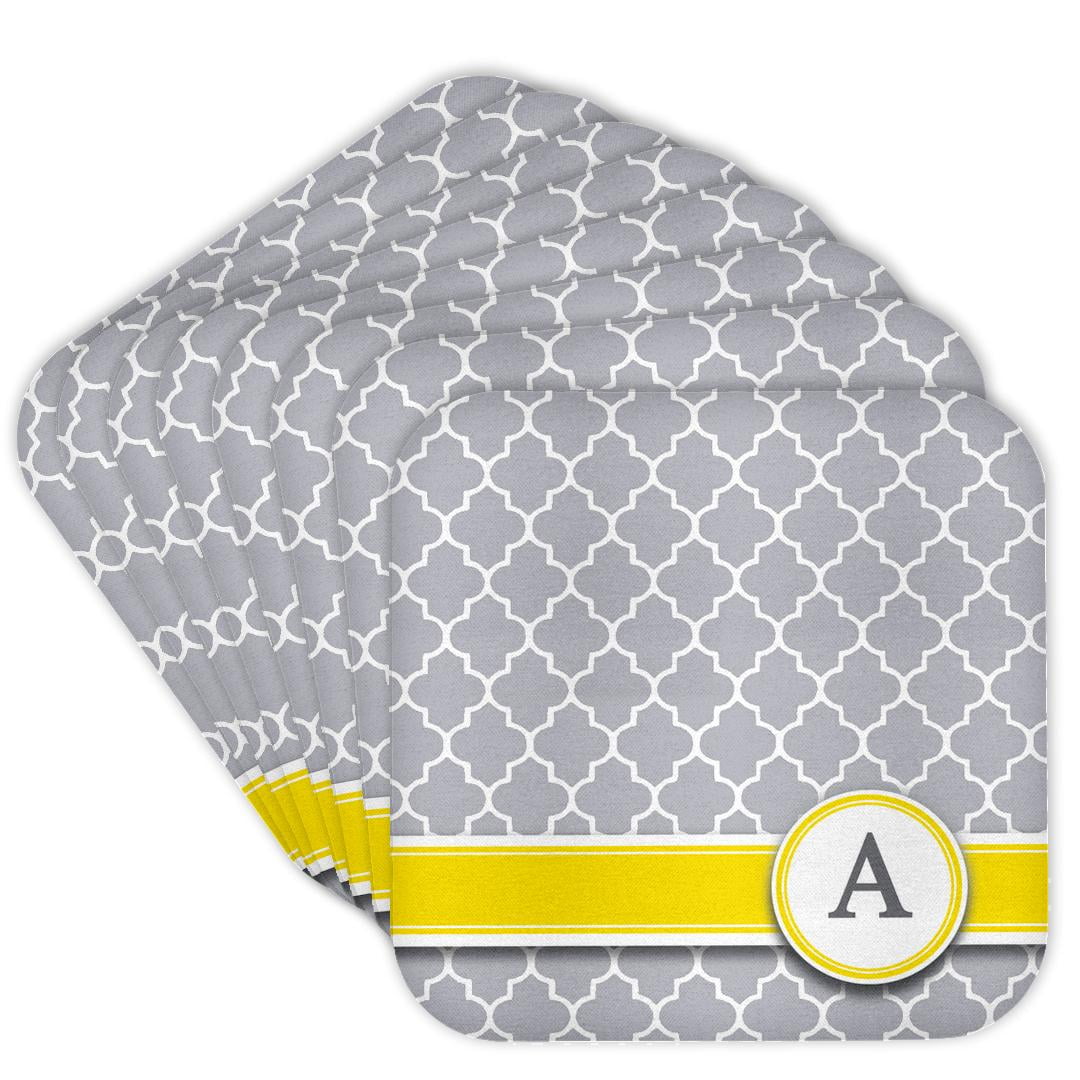 3dRose, Your personal name initial letter A - monogrammed grey ...