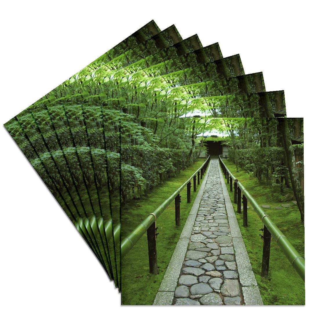 3dRose, Zen Garden Path, Kyoto, Japan-AS15 STE0081 - Shin Terada, Set ...
