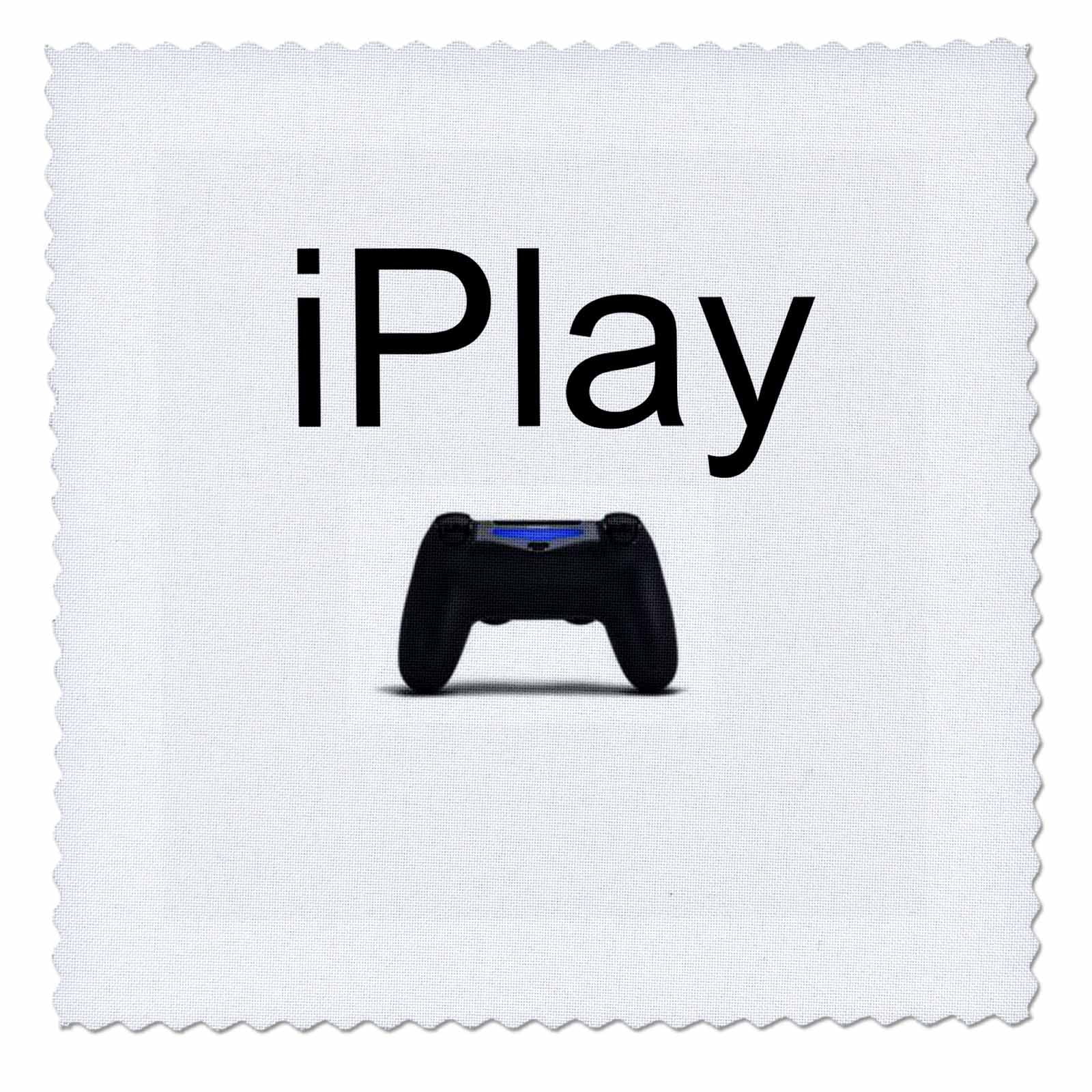 3dRose, iPlay, black lettering on white background, picture of game ...