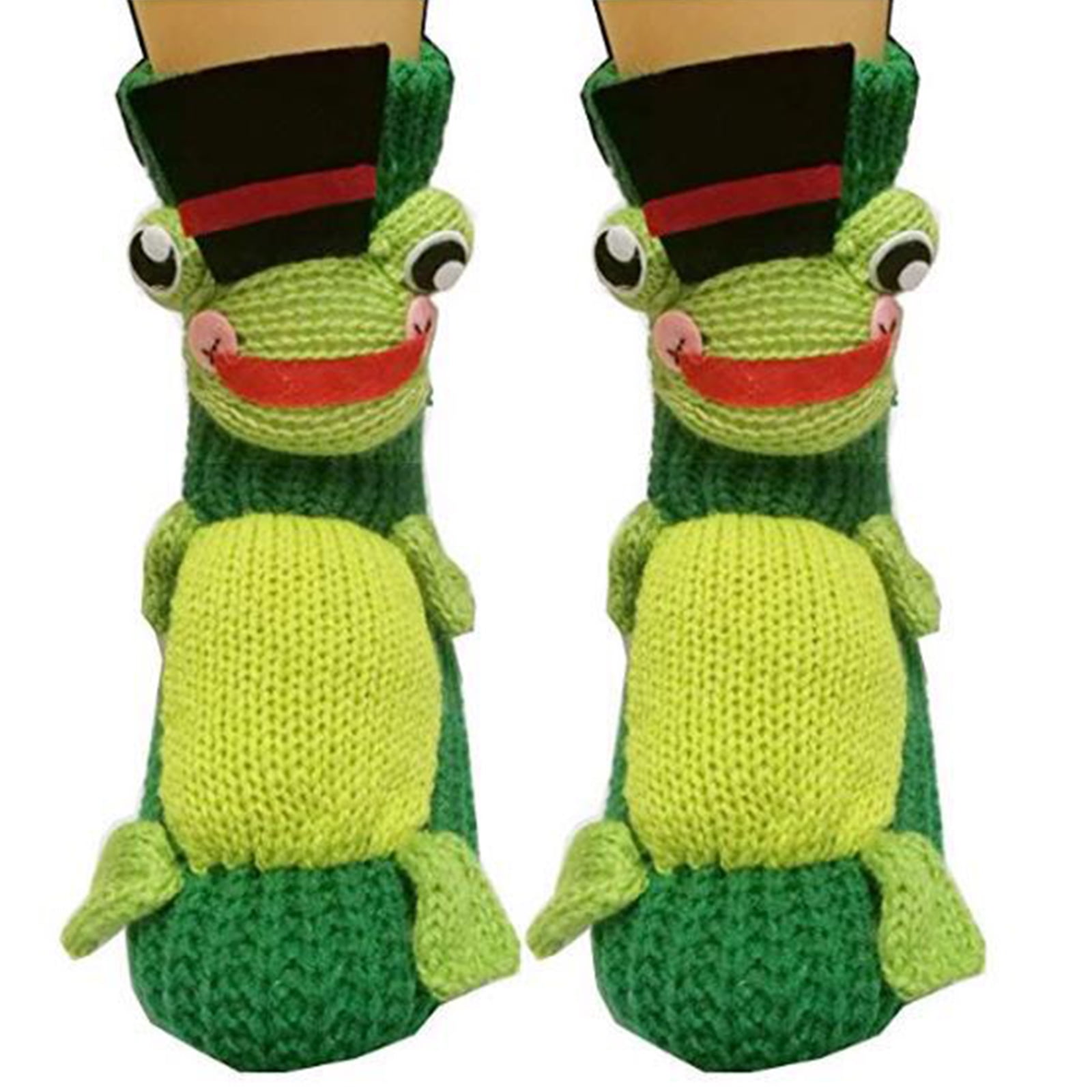 3dimensionalKnits Socks Funny Novelties Hug Socks Hand Crocheted Warm ...