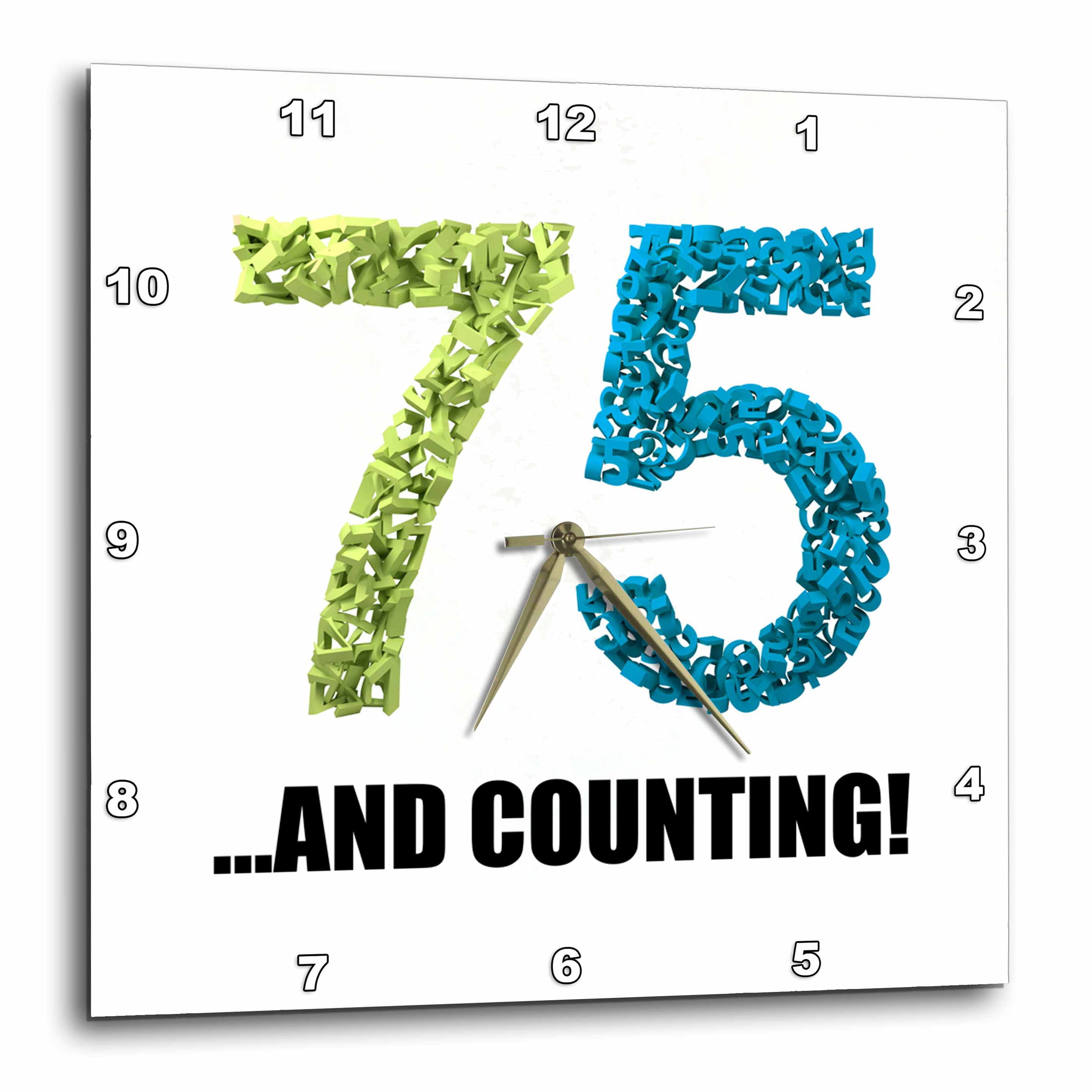 3drose, 75th Anniversary. and Counting. Intricate Numbers Design ...