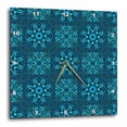 3drose, Abstract Bohemian Blue Flower Oriental Pattern Background ...