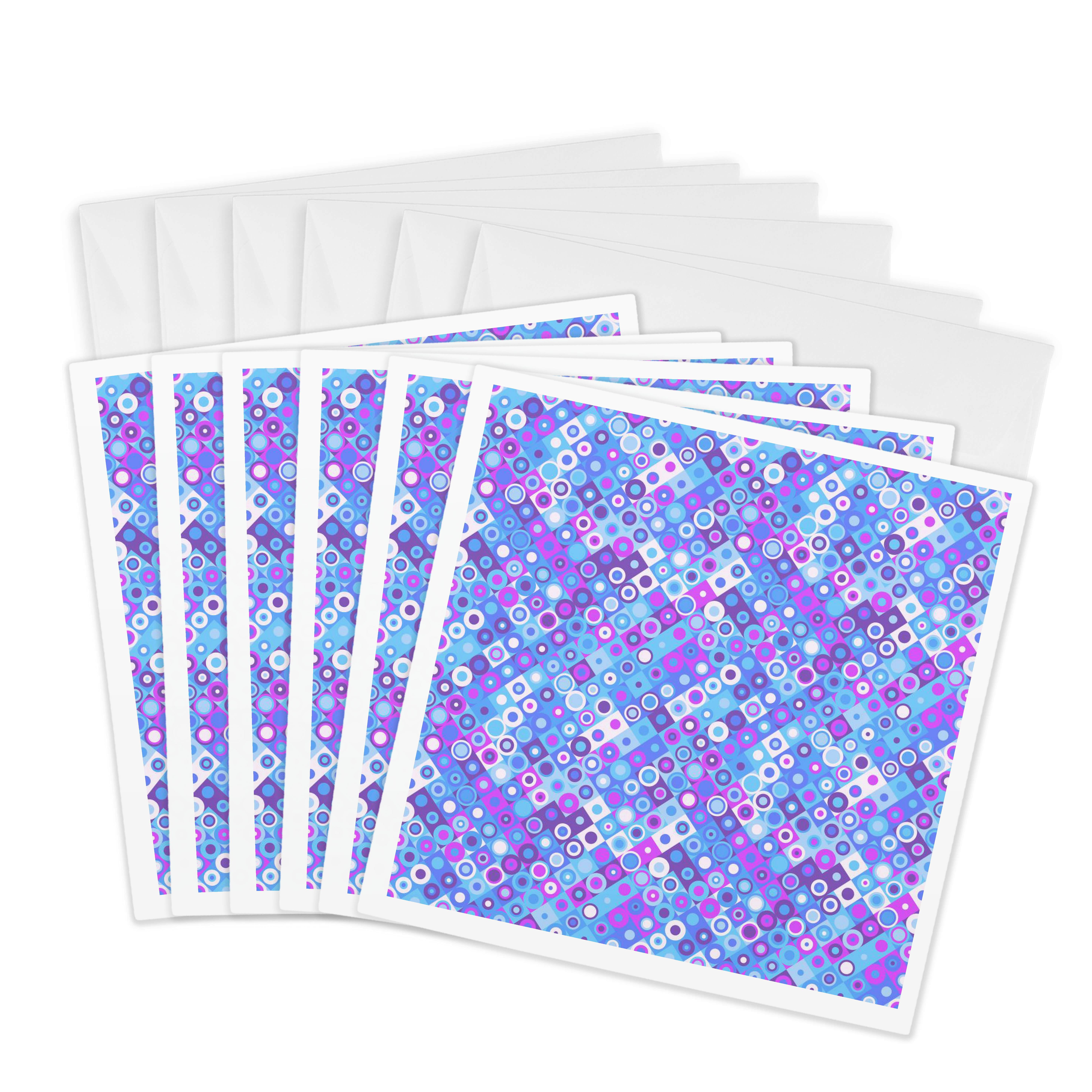 3drose, Abstract Colorful Seamless Square and Circle Pattern Background ...