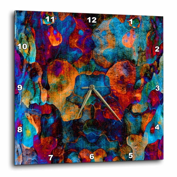 3drose, Abstract Image of Tree Bark, Colored and Saturated with Reds ...