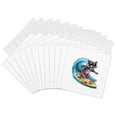 3drose, Adorable Raccoon Wave Surfer. Magnificent Summer Art Gift for ...