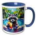 3drose, Adorable Raccoon in a Pool with a Drink. Happy Summer Days ...