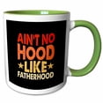 3drose, Aint No Hood like Fatherhood Colorful Text on Black. Father Day ...