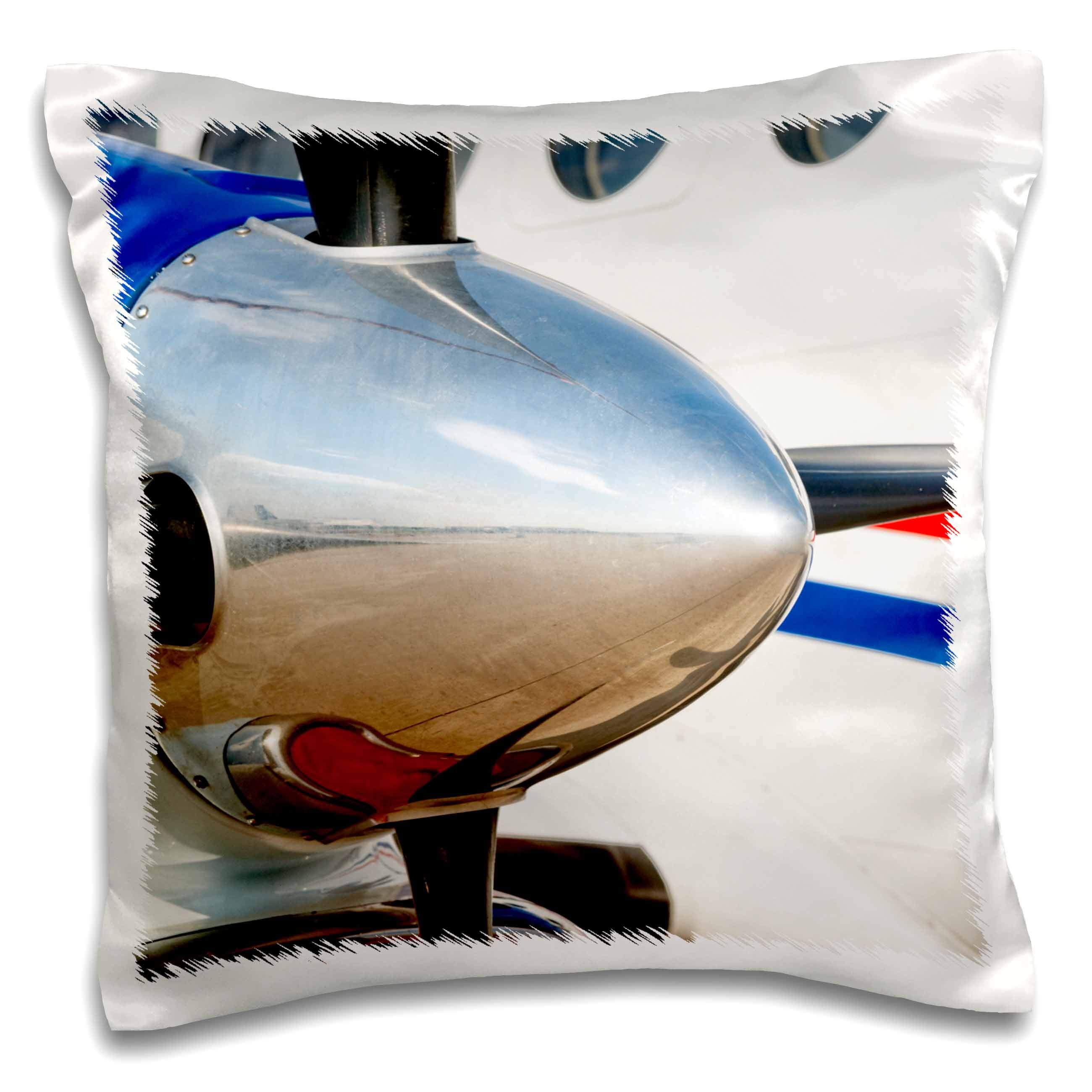 3drose, Airport Reflects in a Spinner of a Modern Aircraft Turboprop ...