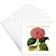 3drose, Alabama Territory Flower the Camellia, Set of 8 Ceramic Tile ...
