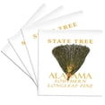 3drose, Alabama Territory the Longleaf Pine Tree, Set of 4 Ceramic Tile ...