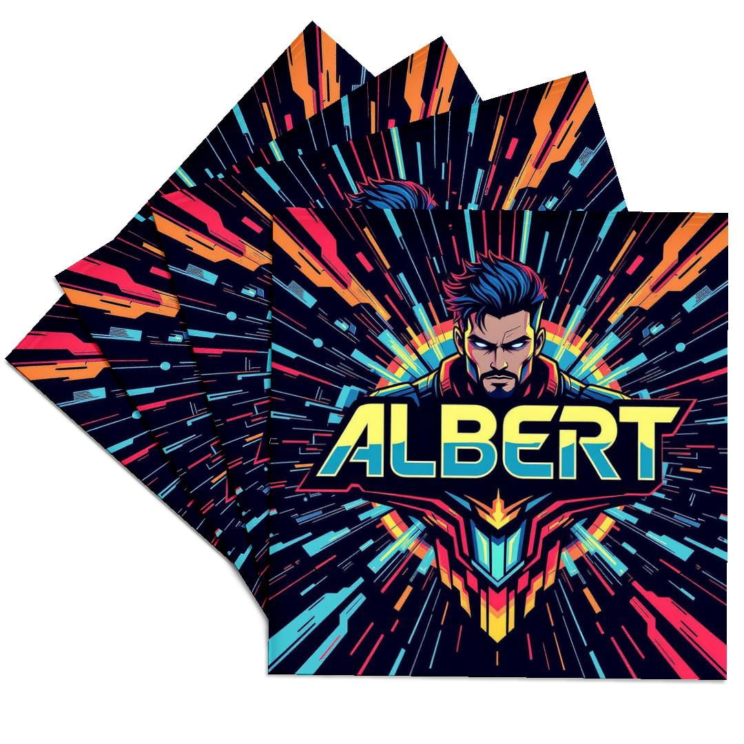 3drose, Albert Man Name, Futuristic Elegant Art. Attractive Personal ...