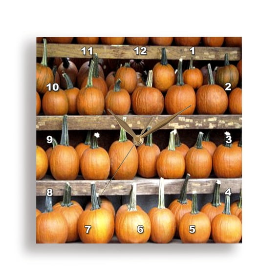 3drose, All Those Pumpkins, 10x10 Wall Clock - Walmart.com